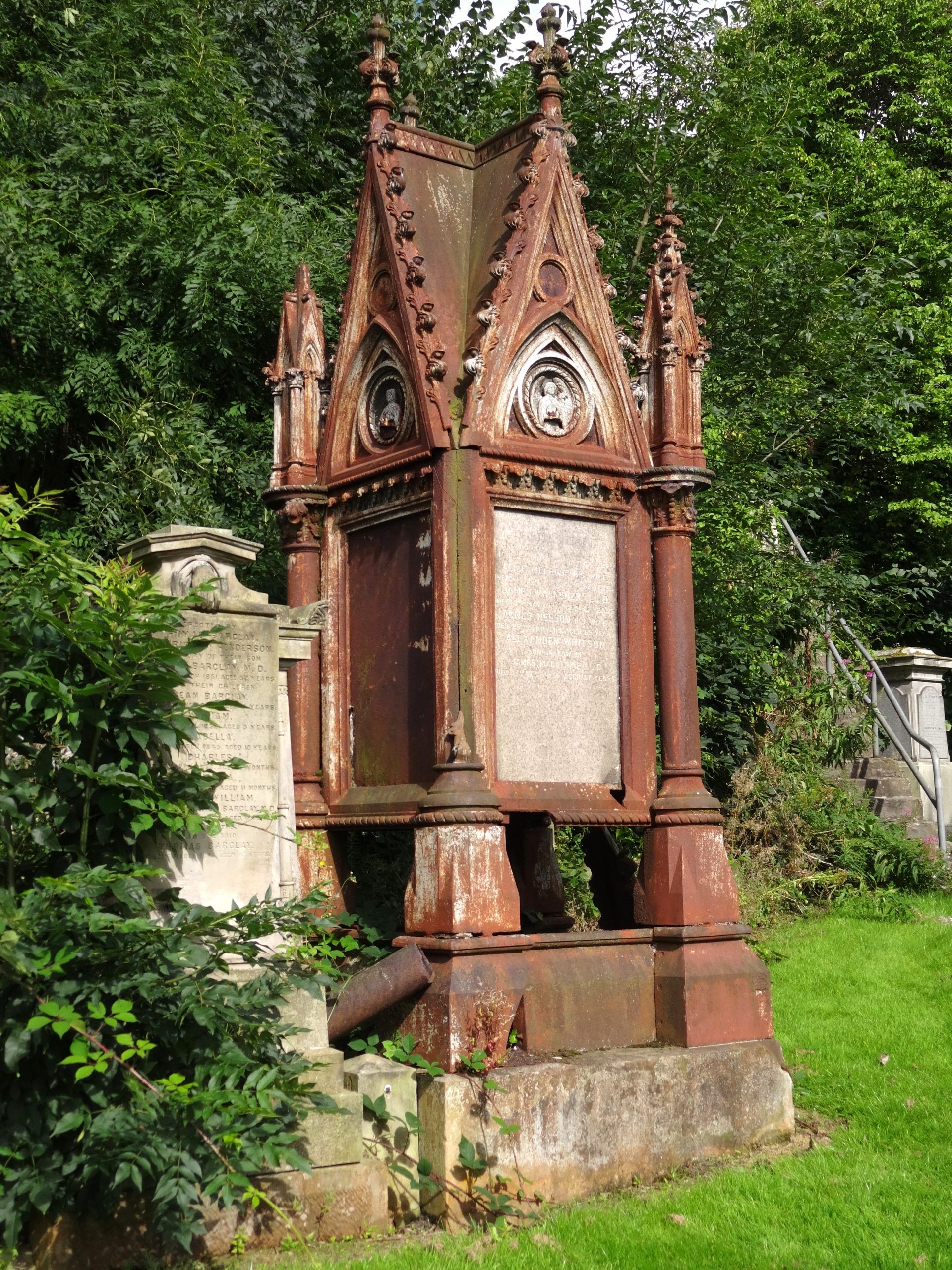 The Alexander MacKenzie Monument in the Glasgow Necropolis - Glasgow ...
